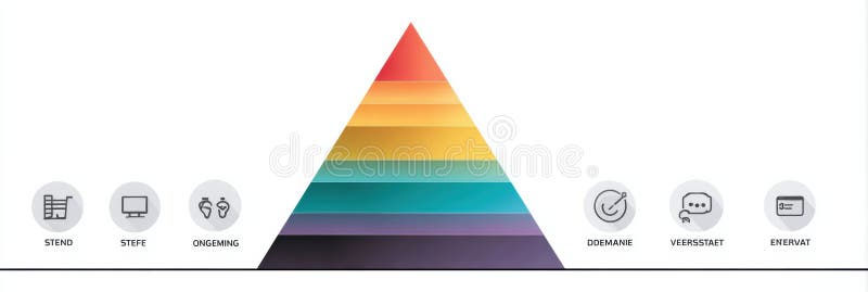 Stages of Brand Positioning Illustrated in a Pyramid Design with Clear ...