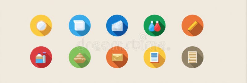 Infographic Showcasing Diverse Material Categories in a Visually ...