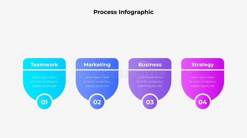 Infographic Showcasing a Multicolored Layout of Four Steps Titled ...
