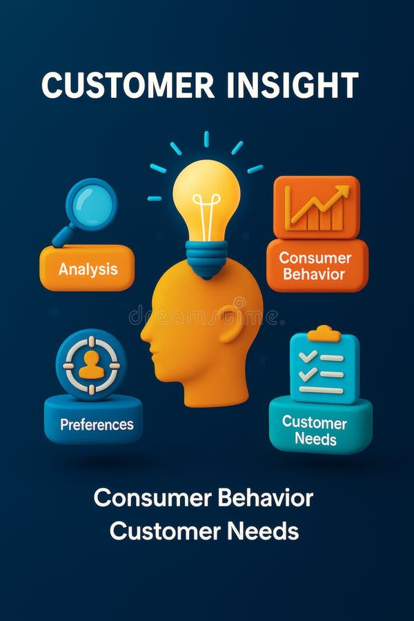 Infographic Showing a Glowing Lightbulb Above a Head, Surrounded by ...