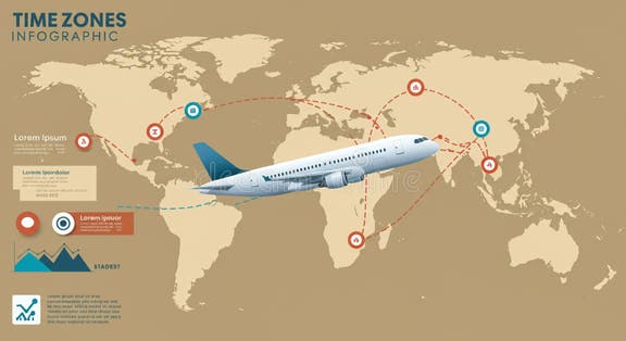 Infographic Showing a World Map with Dashed Lines Connecting Various ...
