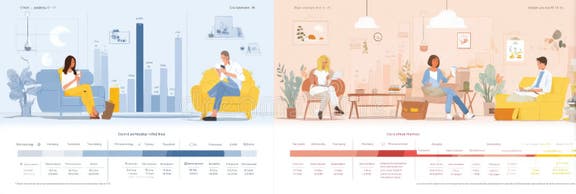 Mood Tracker Infographic Comparing Caffeine and Caffeine-Free Days with ...