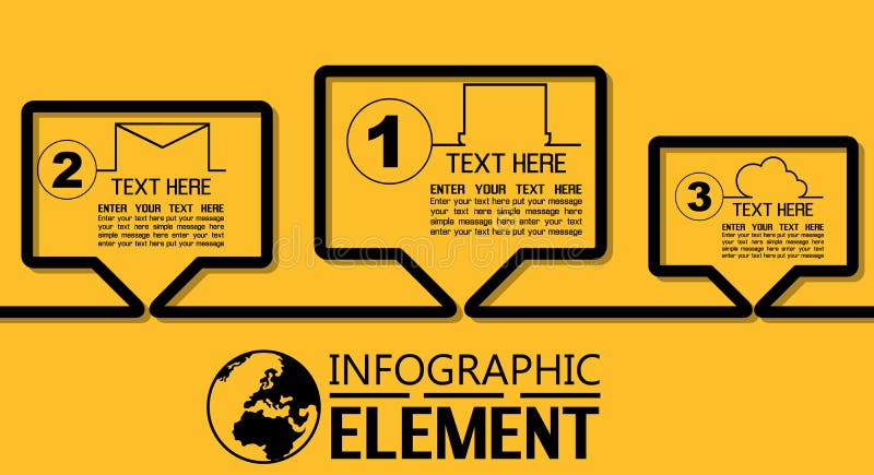 Infographic Simple Line Style Template with Steps Parts Options Stock ...