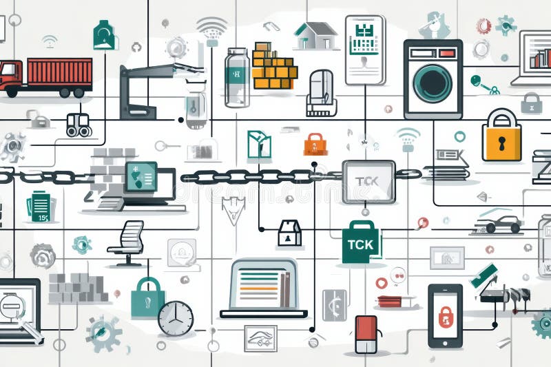 Supply Chain Breakdown Infographic Showing Tech Goods and Their ...