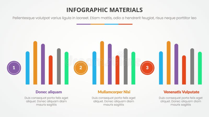 Infographic Slide Presentation Template with Modern Flat Style Color ...