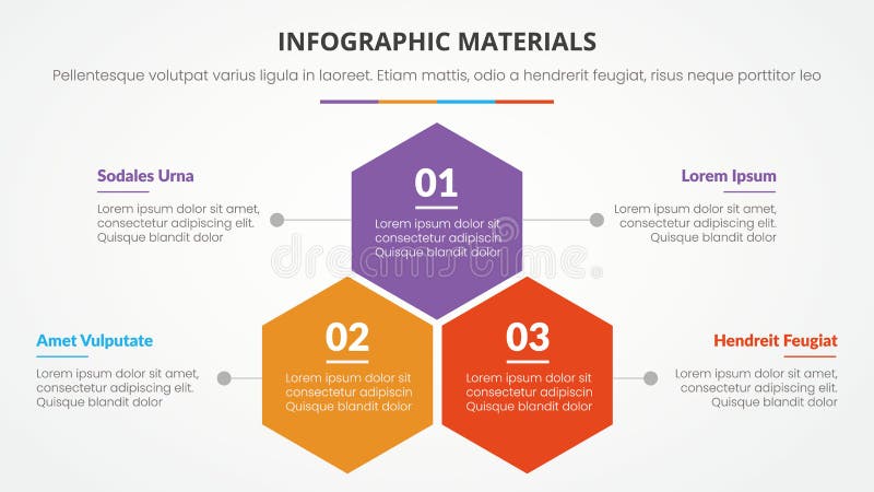 Infographic Slide Presentation Template with Modern Flat Style Color ...