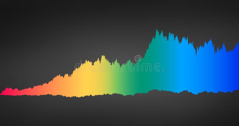 Infographic of Spectrum Color Sound Waveform, Chart, Graph Concept ...