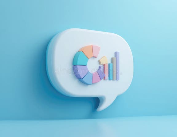 Infographic in Speech Bubble Shows Data Representation for Business ...