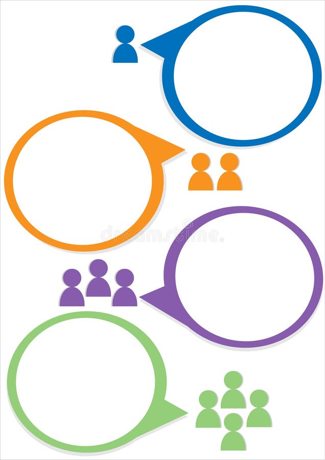 Infographic speech bubbles stock vector. Illustration of vector - 40829554