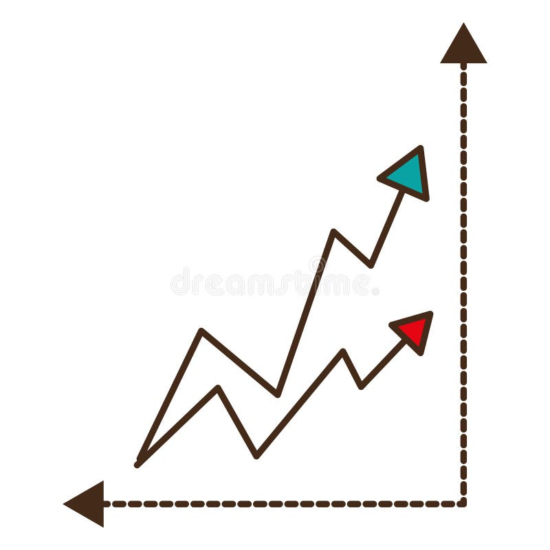 Infographic Statistics Arrows Isolated Icon Stock Vector - Illustration ...