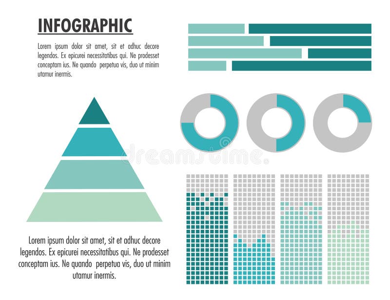 Infographic with Statistics Design Stock Vector - Illustration of ...