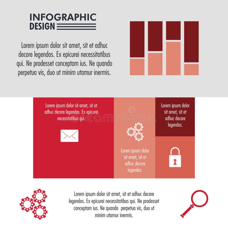 Infographic with Statistics Design Stock Vector - Illustration of ...