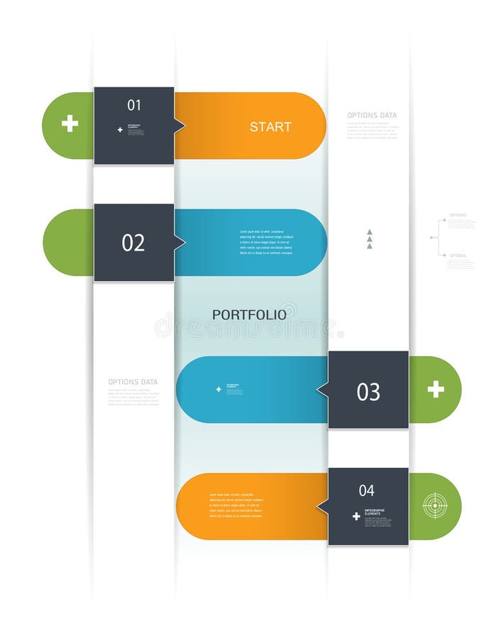 Infographic Step by Step Template Stock Vector - Illustration of card ...