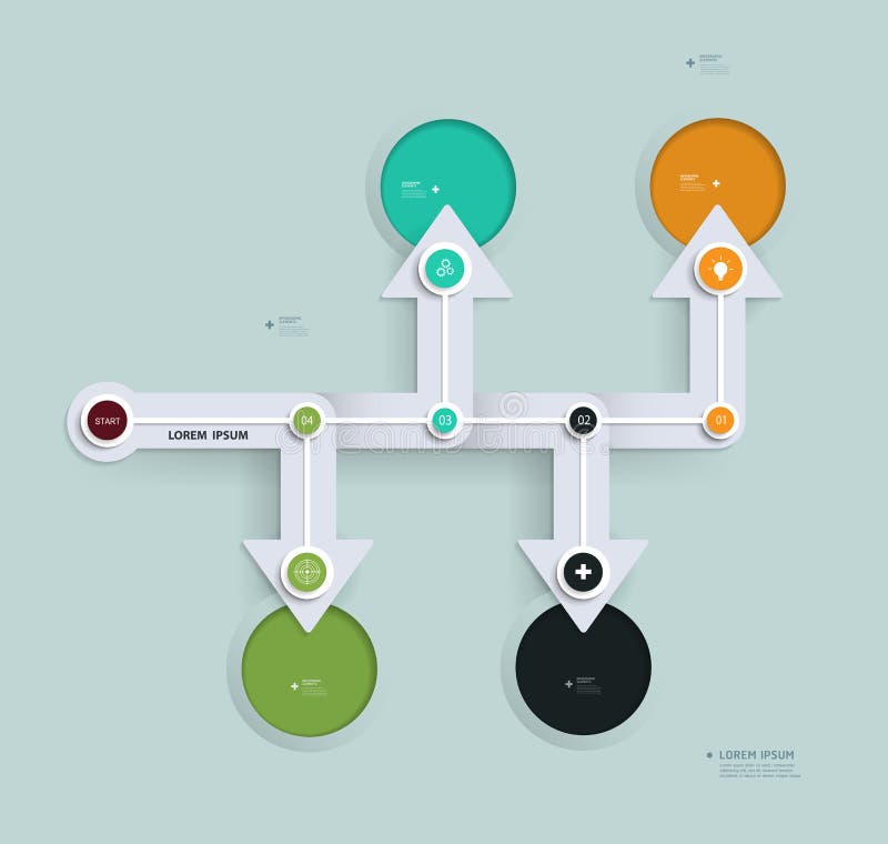 Infographic Step by Step Template Stock Illustration - Illustration of ...
