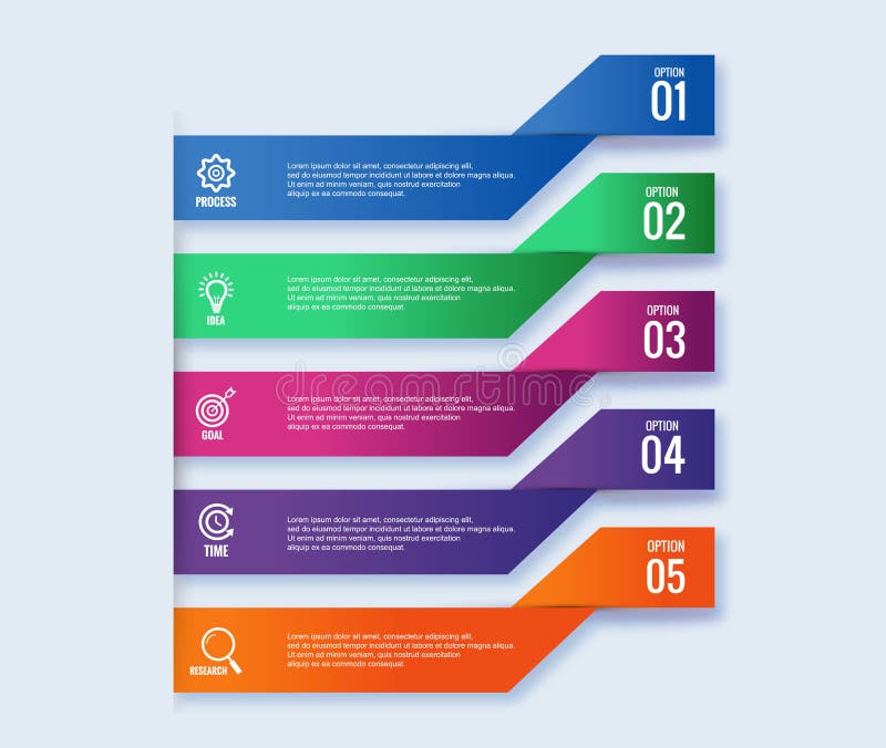 Infographic Steps Concept Creative Banner Design Stock Vector ...