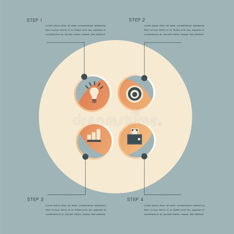 Infographic Steps Design Template Stock Vector - Illustration of ...