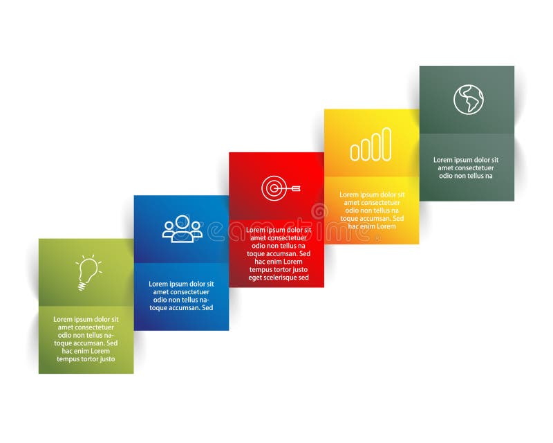 Infographic Steps Template - Folded Paper Style Stock Vector ...