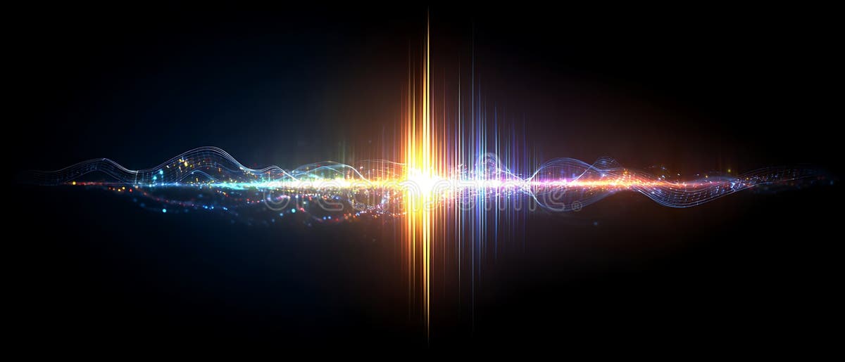 Luminous Multi Frequency Light Wave Stock Illustrations – 15 Luminous ...