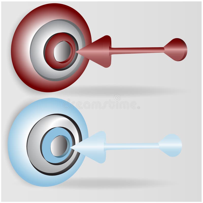 Infographic Target and Arrow Vector Template Process Concept Step for ...