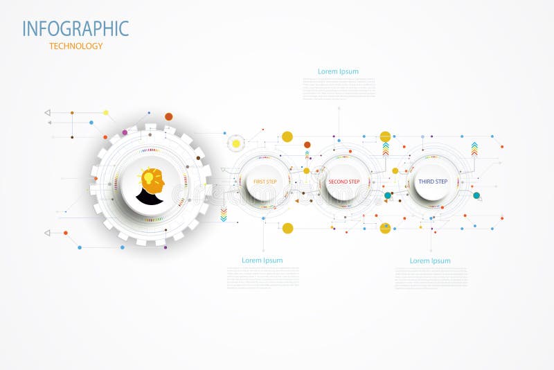 Infographic Business Template Timeline Technology Stock Illustrations ...
