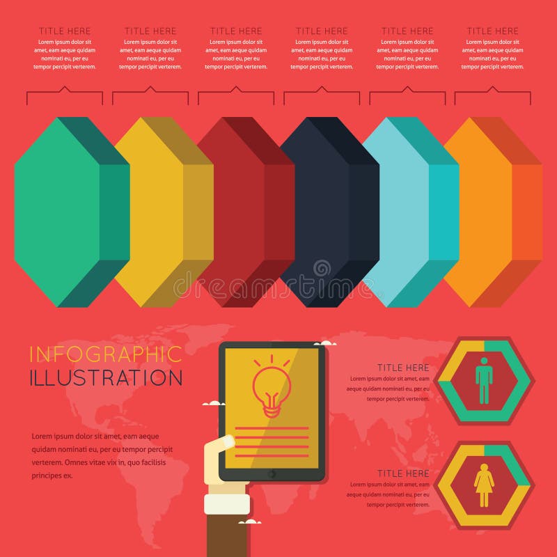 Infographic of Technology Usage. Vector Illustration Decorative Design ...