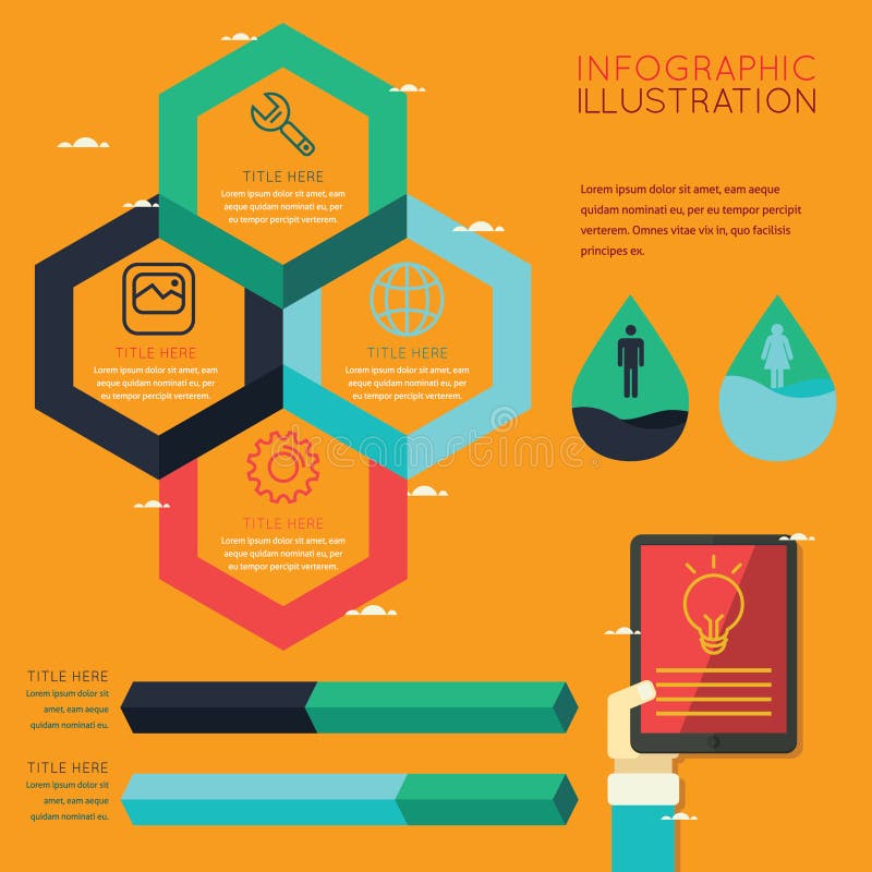 Infographic of Technology. Vector Illustration Decorative Design Stock ...