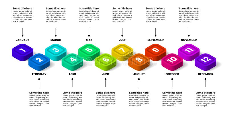 Calendar Infographic 12 Stock Illustrations – 735 Calendar Infographic ...