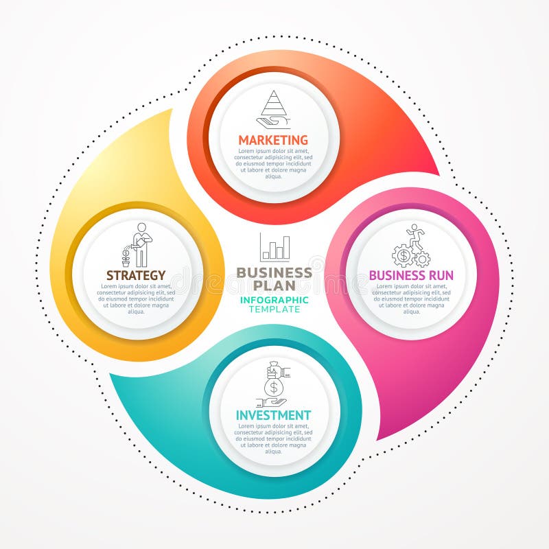 Infographic Template Color Step Background Stock Illustration ...