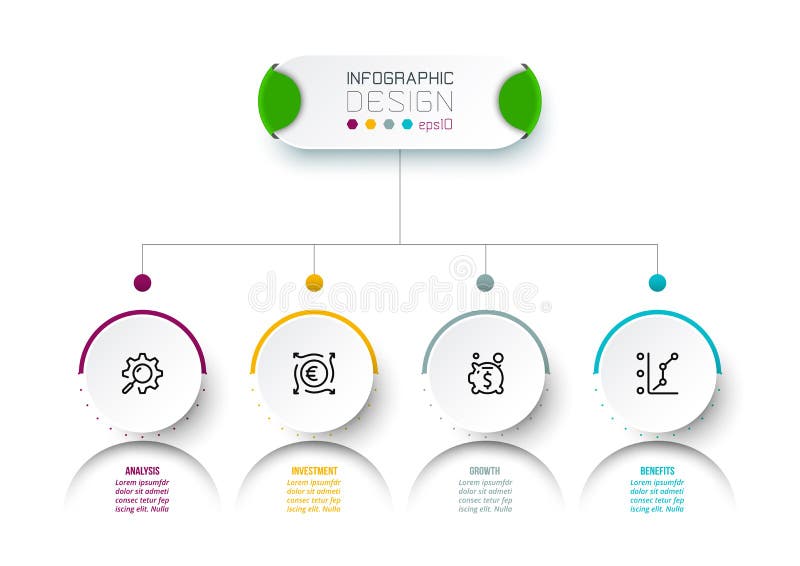 Infographic Template Business Concept with Diagram Stock Vector ...