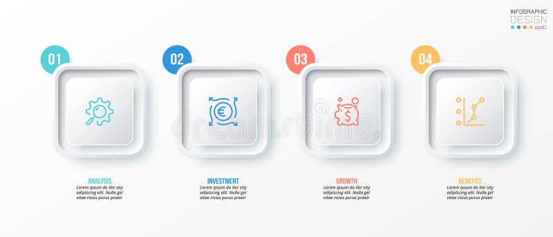 Infographic Template Business Concept with Step Stock Vector ...