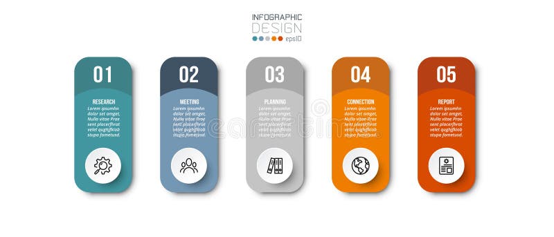Infographic Template Business Concept with Step Stock Vector ...