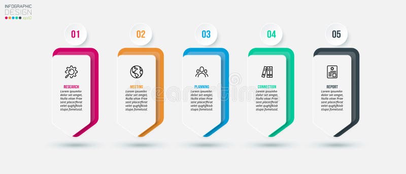 Infographic Template Business Concept with Step Stock Vector ...