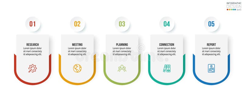 Infographic Template Business Concept with Step Stock Vector ...