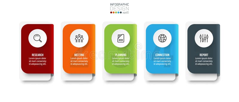 Infographic Template Business Concept with Step Stock Vector ...
