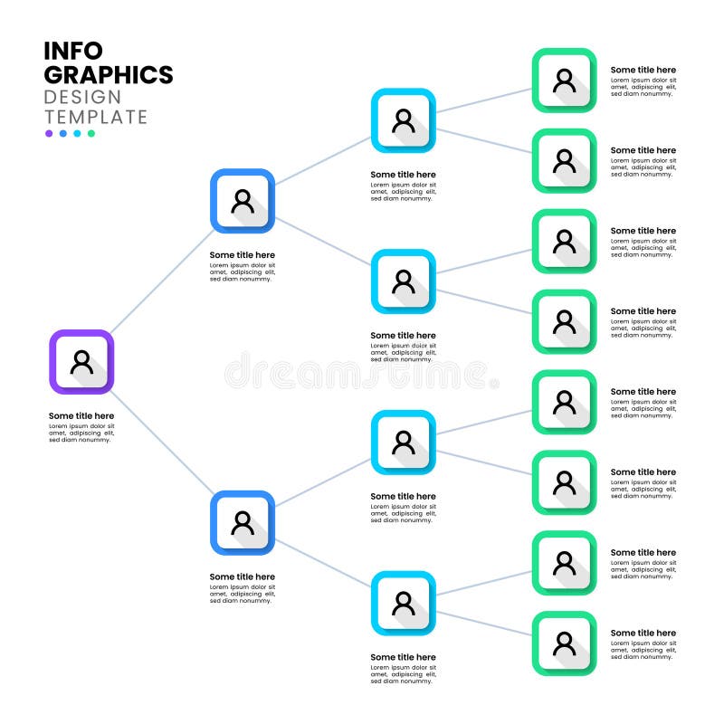 Infographic Template. Business Hierarchy with 4 Layers Stock Vector ...