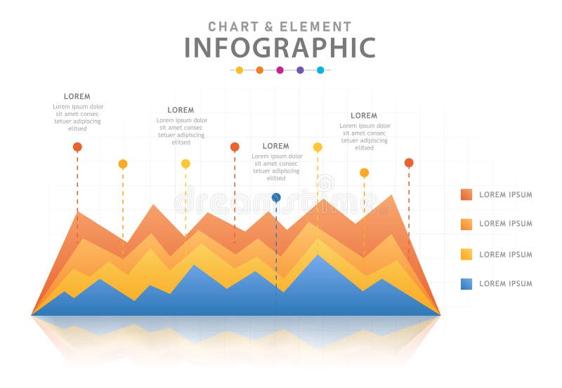 Infographic Modern Mindmap Diagram with Line Graph, Presentation Vector ...