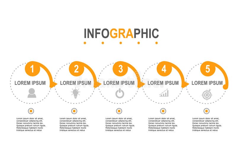 Infographic Template for Business Plan ,strategy, Roadmap. 5 Steps ...
