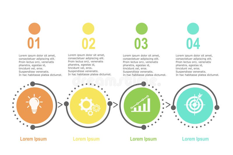 Infographic Template for Business Plan ,strategy, Roadmap. 4 Steps ...