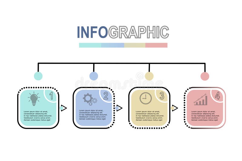 Infographic Template for Business Plan ,strategy, Roadmap. 4 Steps ...