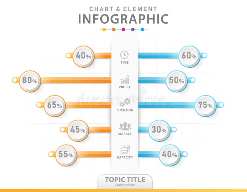 Infographic 5 Steps Modern Chart Element Diagram with Comparison Graph ... Infographic 5 Steps Modern Chart Element Diagram with Comparison Graph ...