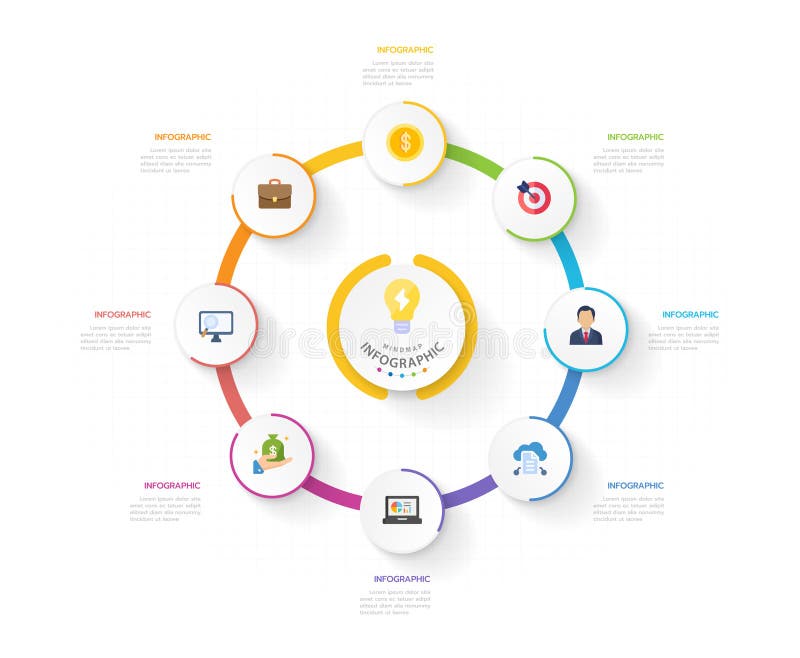 Infographic Template for Business. 8 Steps Modern Mindmap Diagram ... Infographic Template for Business. 8 Steps Modern Mindmap Diagram ...