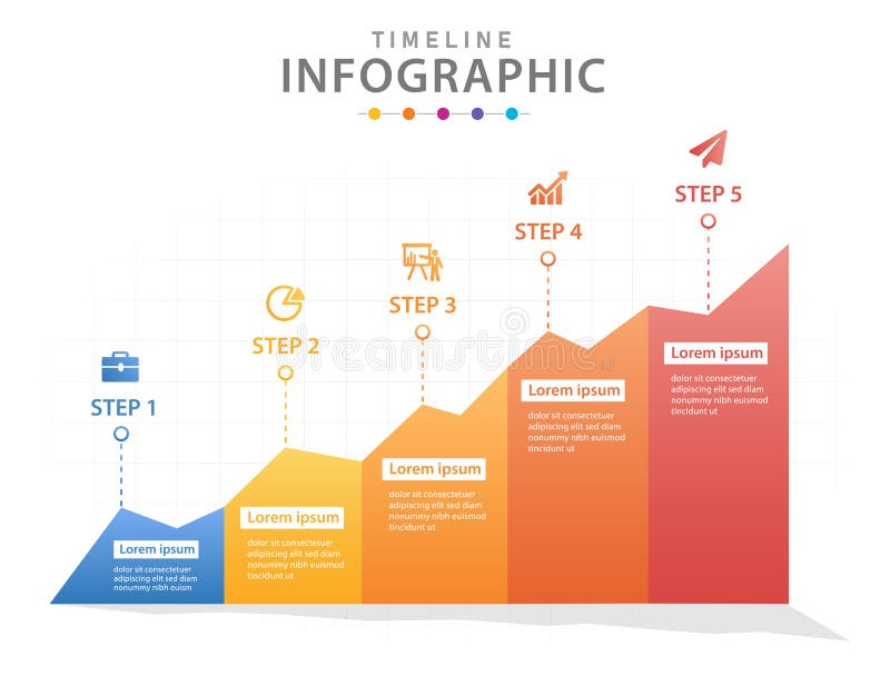 Infographic Template 6 Steps Modern Timeline Diagram with Circles Stock ... Infographic Template 6 Steps Modern Timeline Diagram with Circles Stock ...