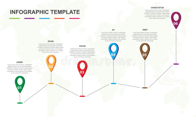 Infographic Template for Business Stock Illustration - Illustration of ...