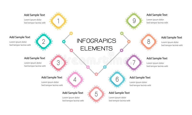 Infographic Template for Business and Workflow Layouts Stock Vector ...