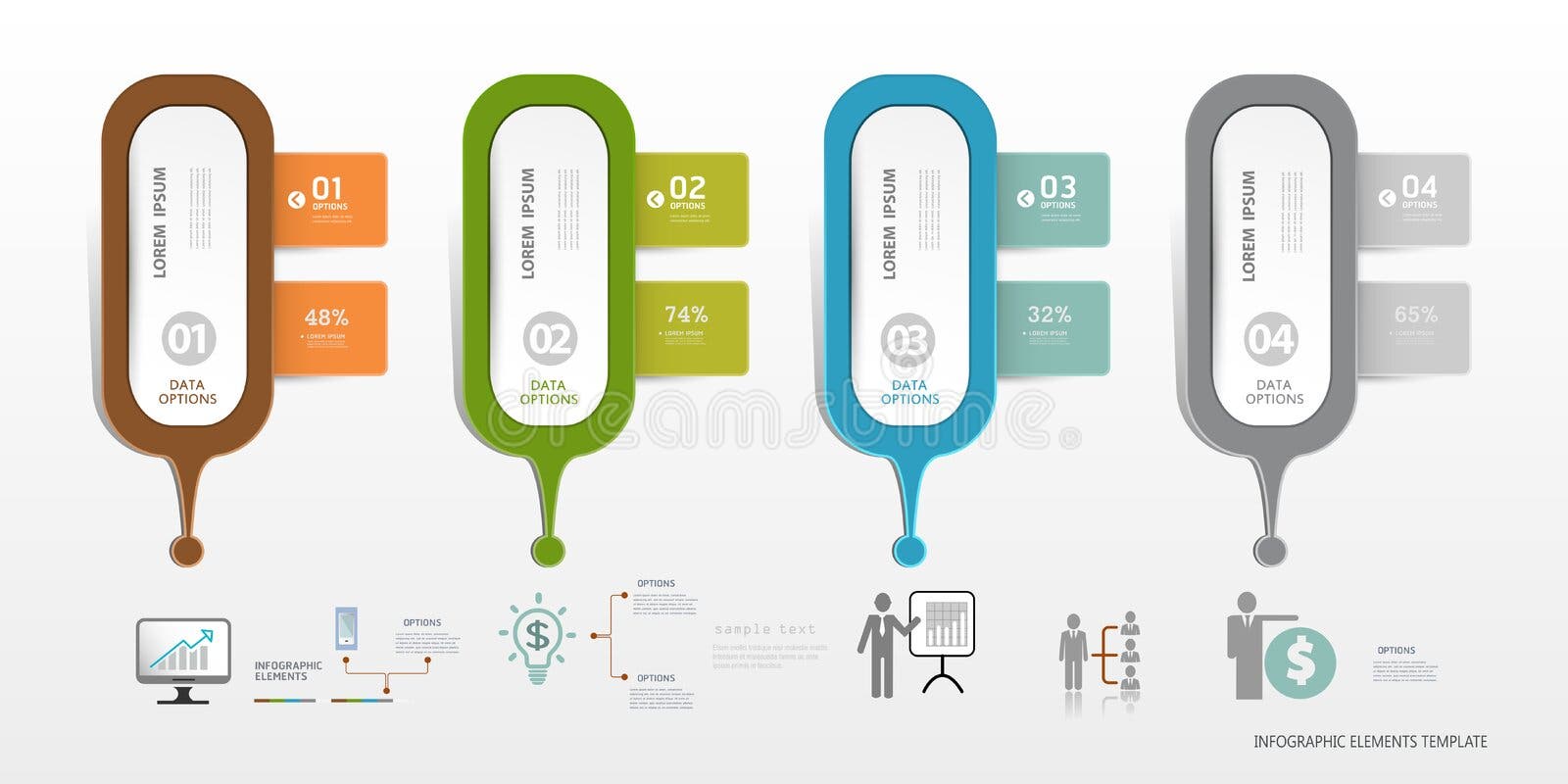 Business Hierarchy Hexagon Chart Infographics. Corporate Organizational ...
