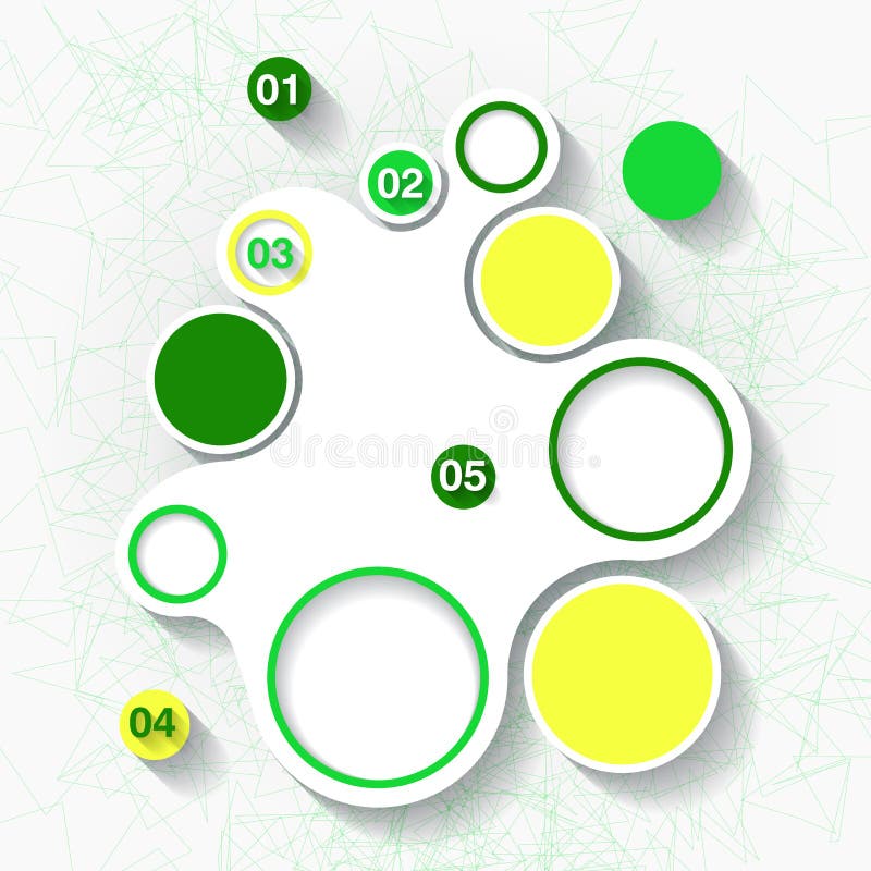 Infographic Template with Circle Labels Stock Vector - Illustration of ...