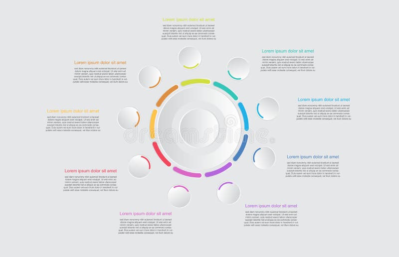 Infographic Template Circle Modern Diagram Topic , Presentation ...