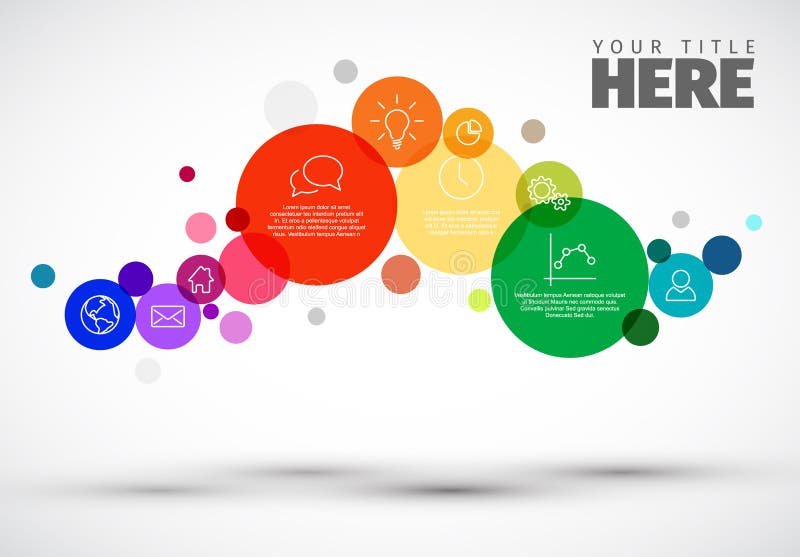 Vector Rainbow Diagram Infographic Template Stock Illustration ...