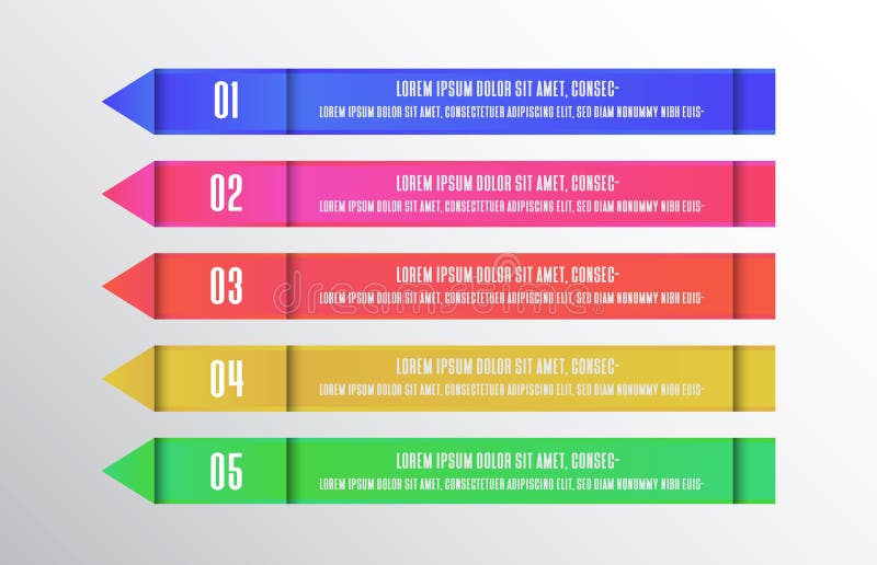 Infographic Template Color Lower Third Bar Topic, Step Design Elements ...