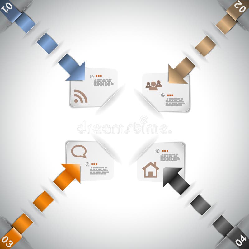 Infographic Template for Data Presentation Stock Vector - Illustration ...